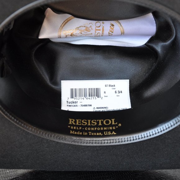 Resistol | Accessories | Resistol Tucker Black Wool Hat | Poshmark